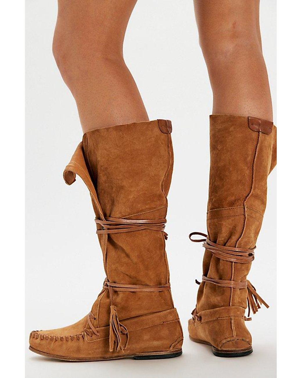 A.s.98 Davis Tall Mocc Boots in Brown | Lyst