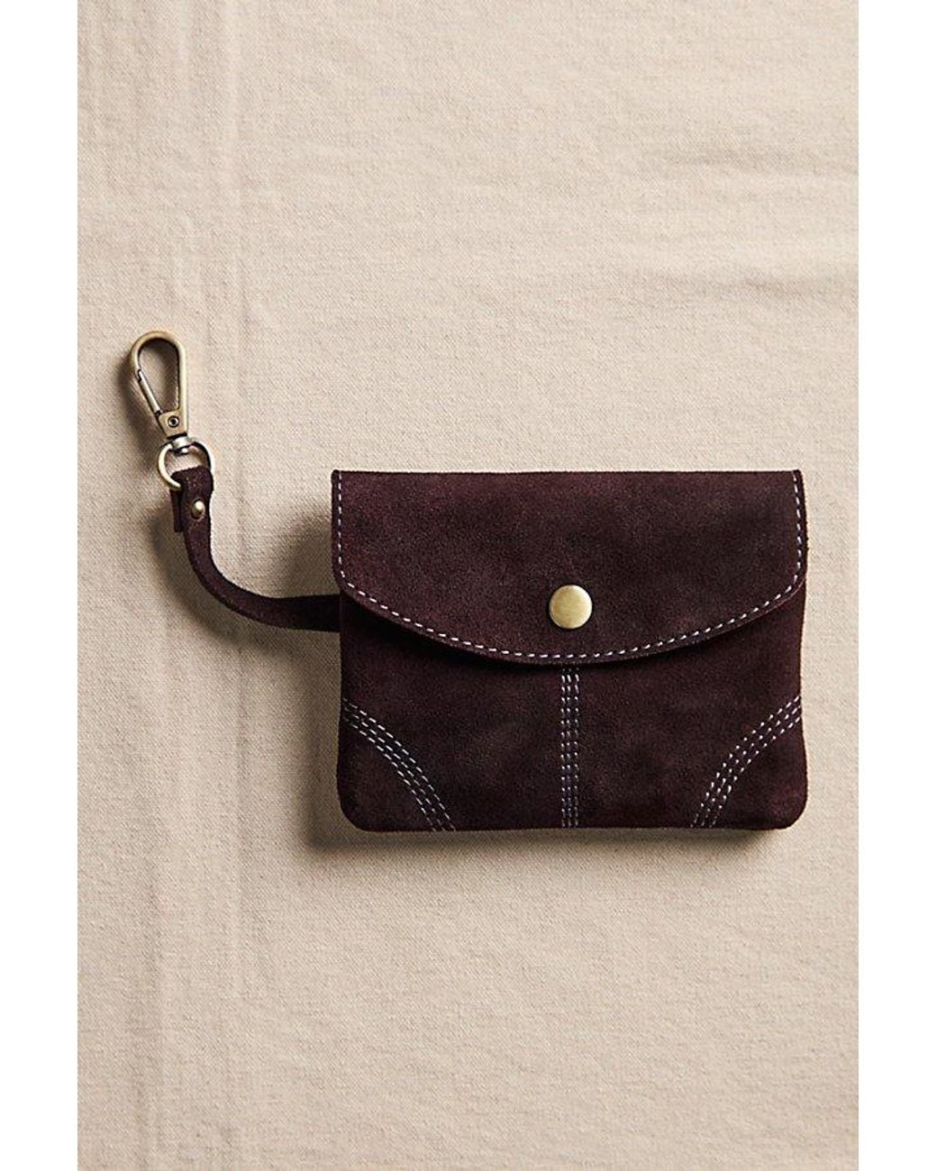 Free People Lyra Suede Wallet in Blue | Lyst UK