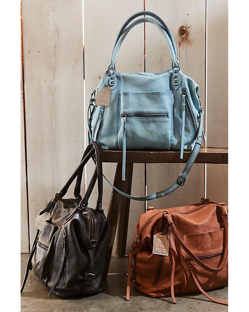 Free People We The Free Emerson Tote Bag in Blue | Lyst