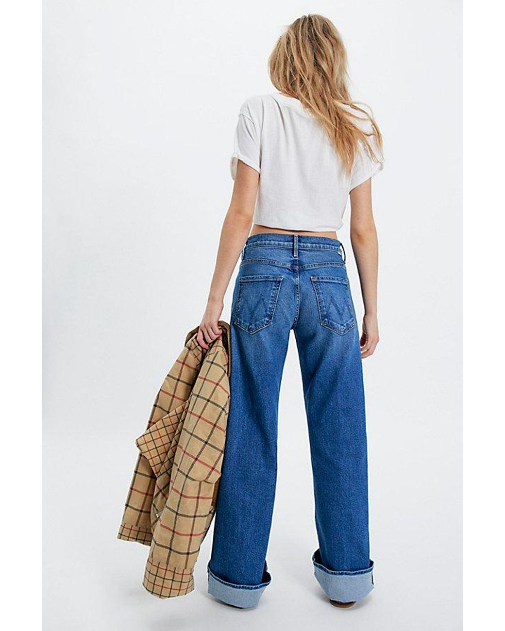 Mother The Mid Rise Lasso Heel Jeans in Blue | Lyst