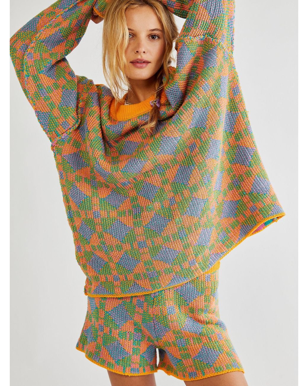 Free People Malibu Pattern Sweater Set | Lyst