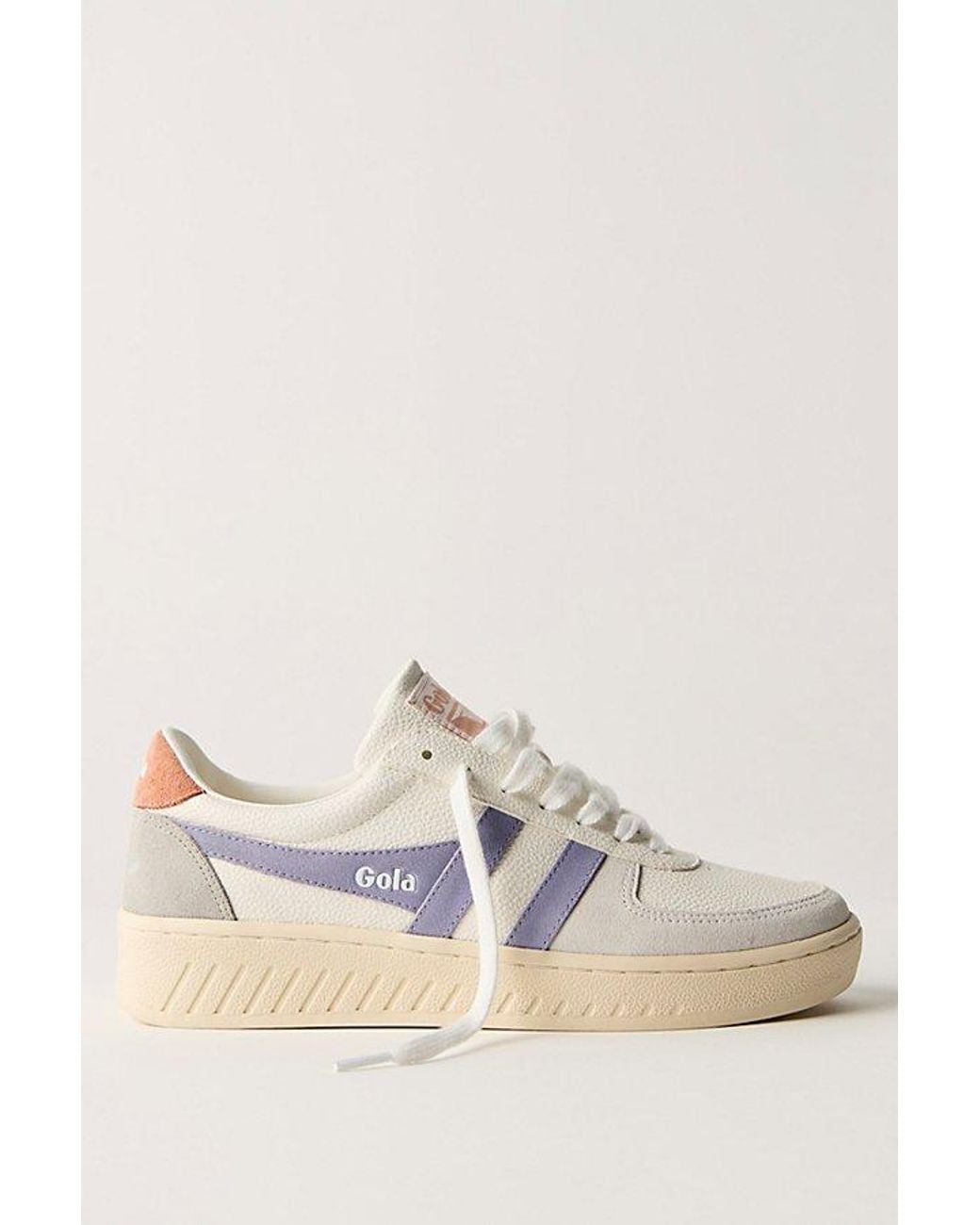 Gola Grandslam Trident Trainer Shoe in Natural | Lyst