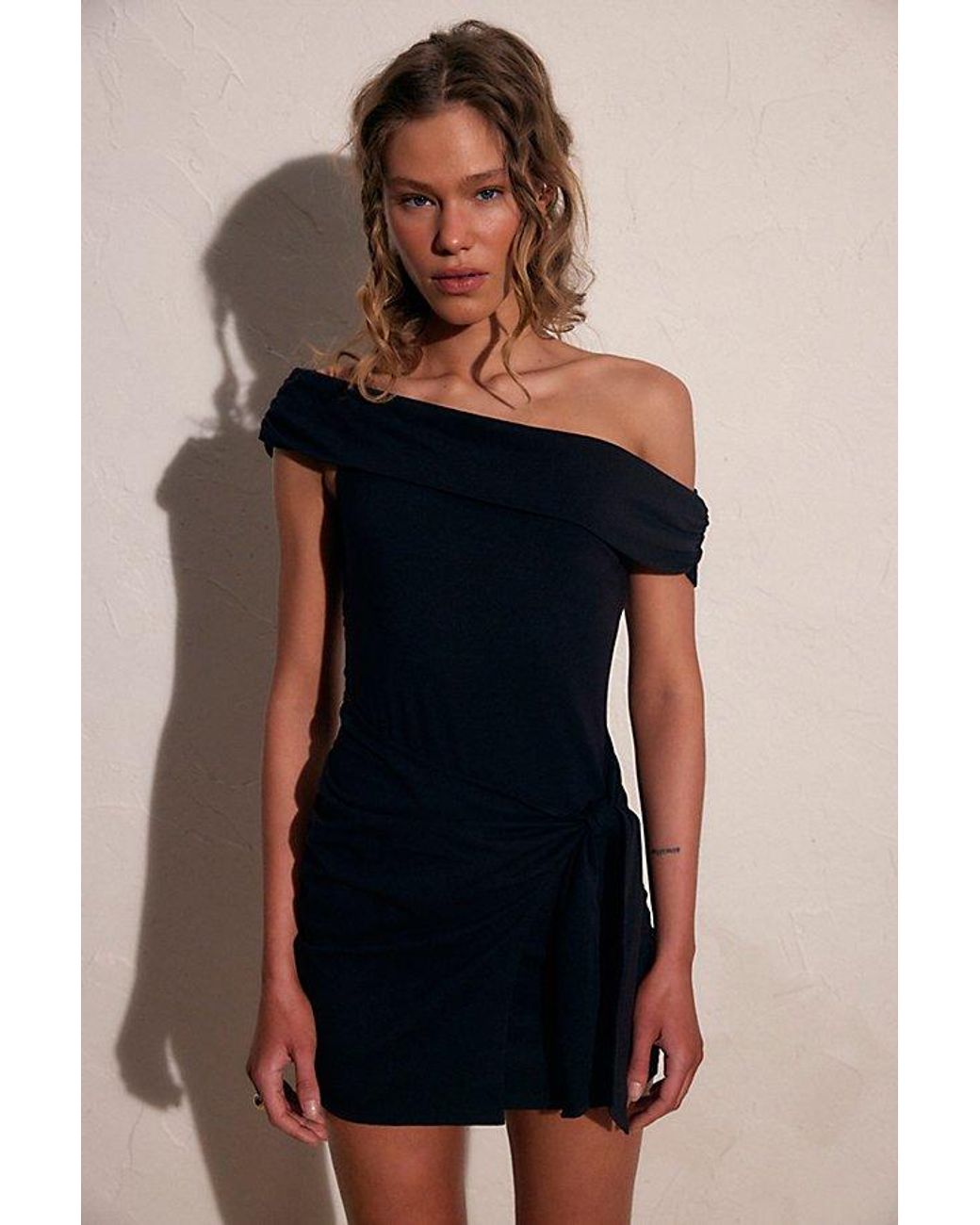 Free People Selly Mini Dress in Black | Lyst