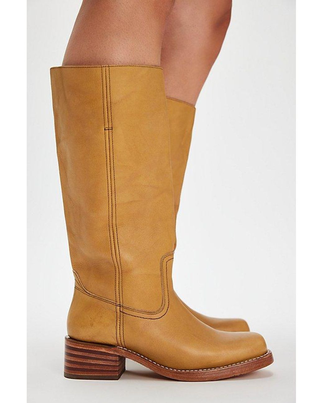 Frye Campus 14L Wide Calf Boots in Blue | Lyst