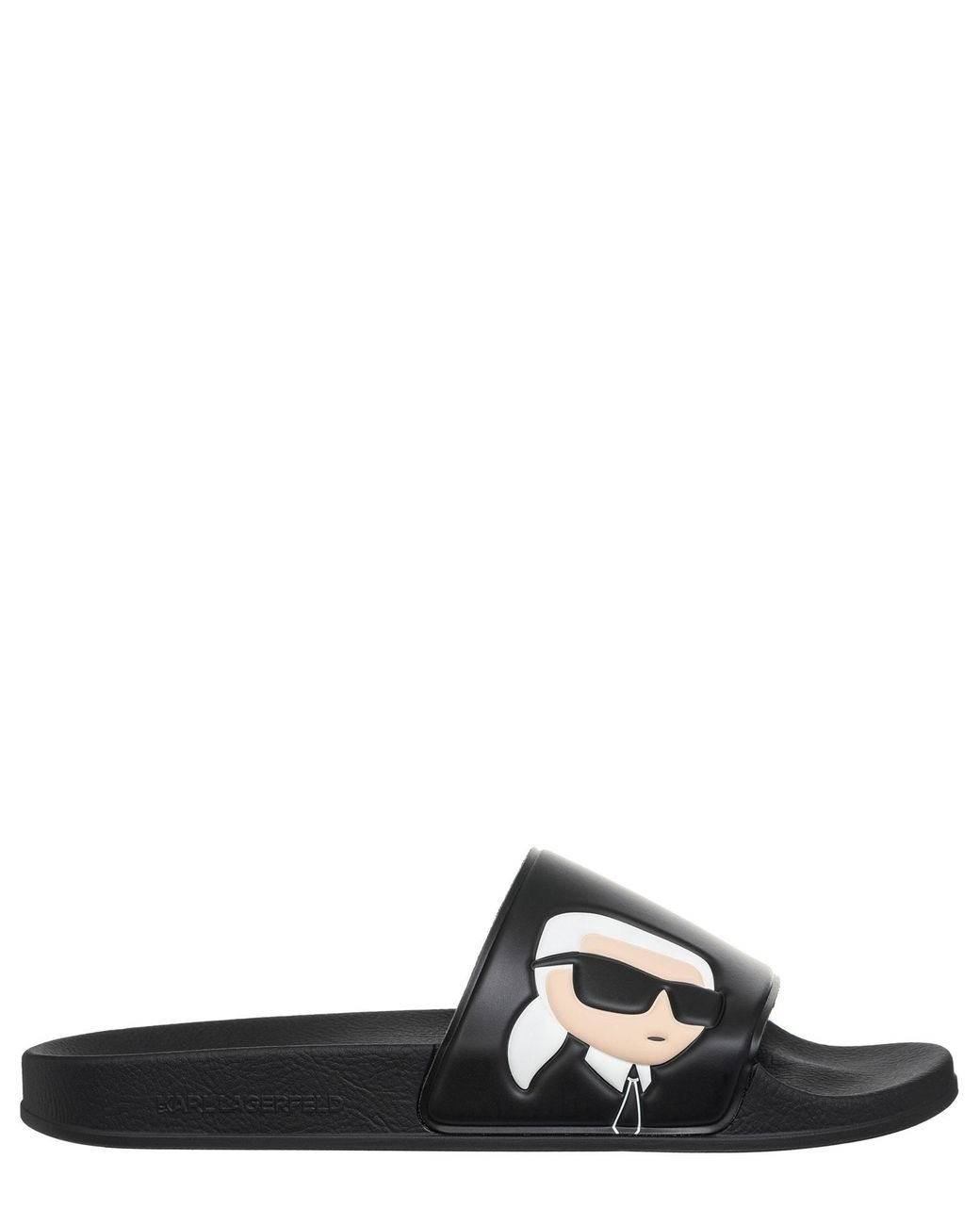 Karl Lagerfeld Slides in Black for Men | Lyst