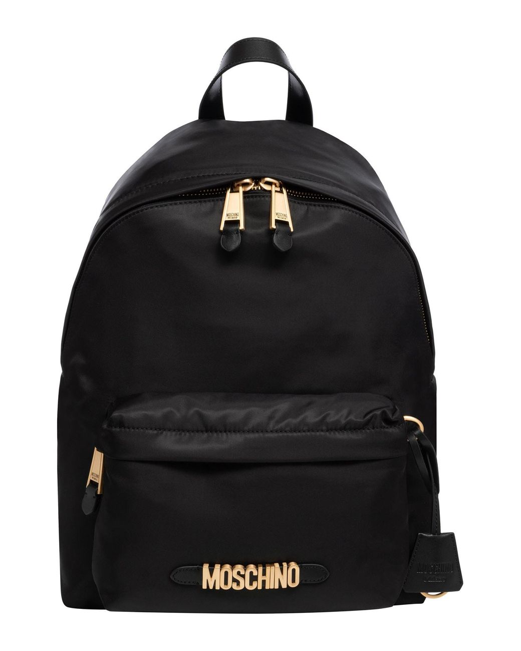 Moschino Logo Lettering Backpack in Black | Lyst