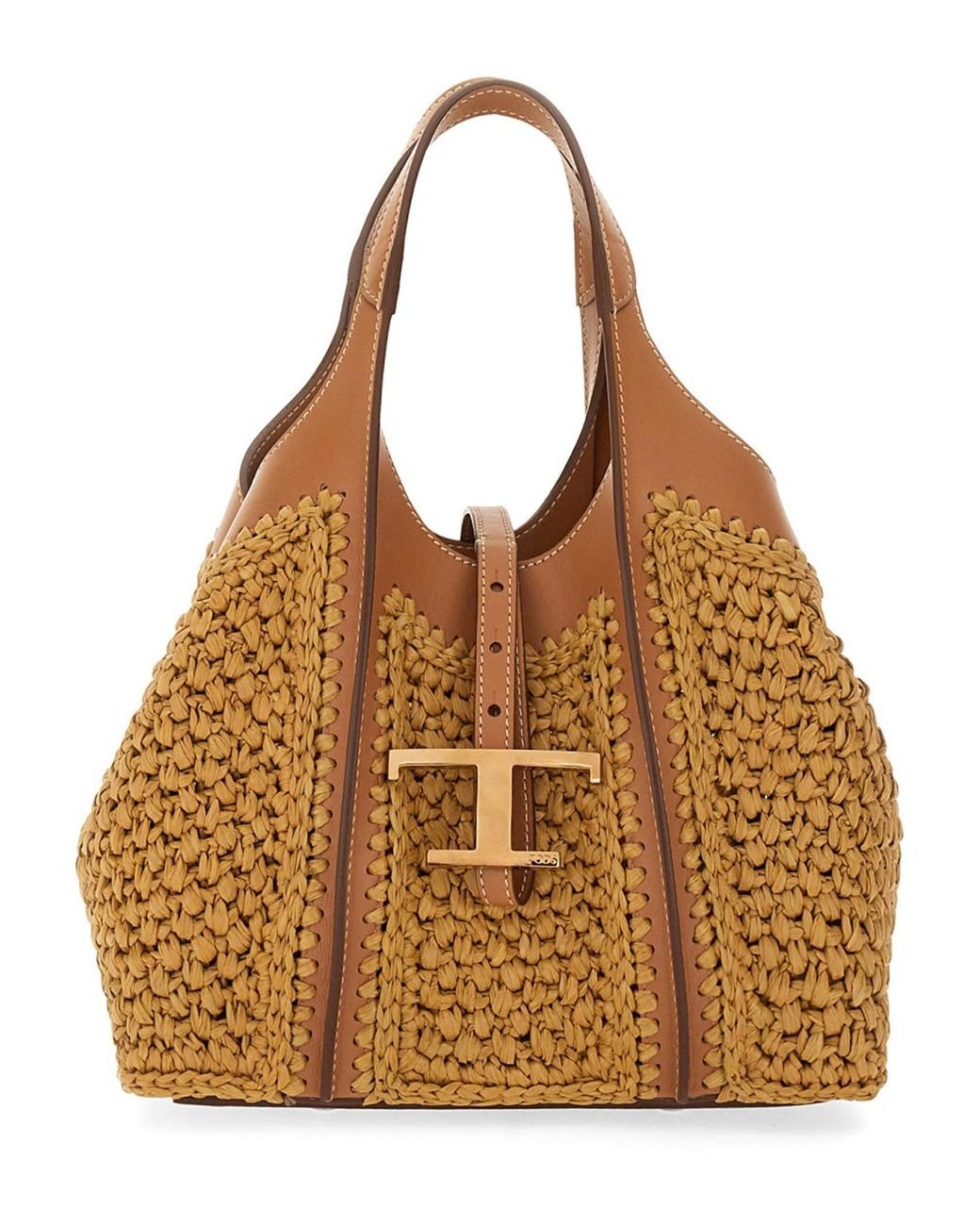 Tod's T Timeless Mini Bucket Bag in Brown | Lyst