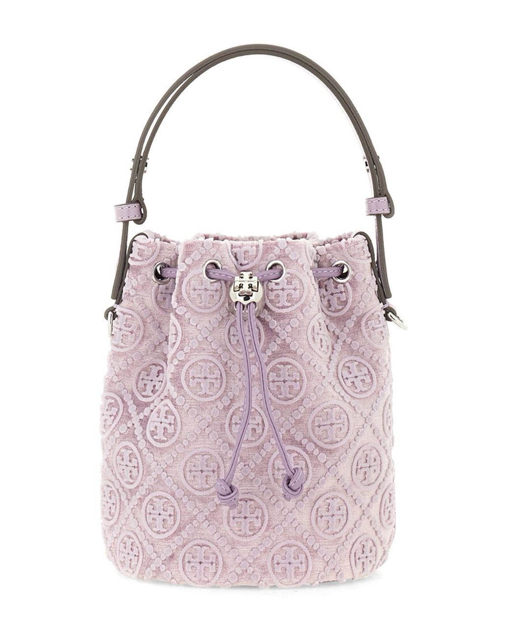 Tory Burch T Monogram Bucket Bag in Pink | Lyst