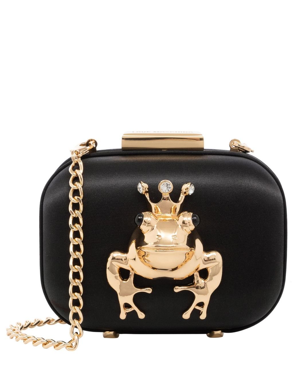 Love Moschino Metal Frog Clutch in Black | Lyst