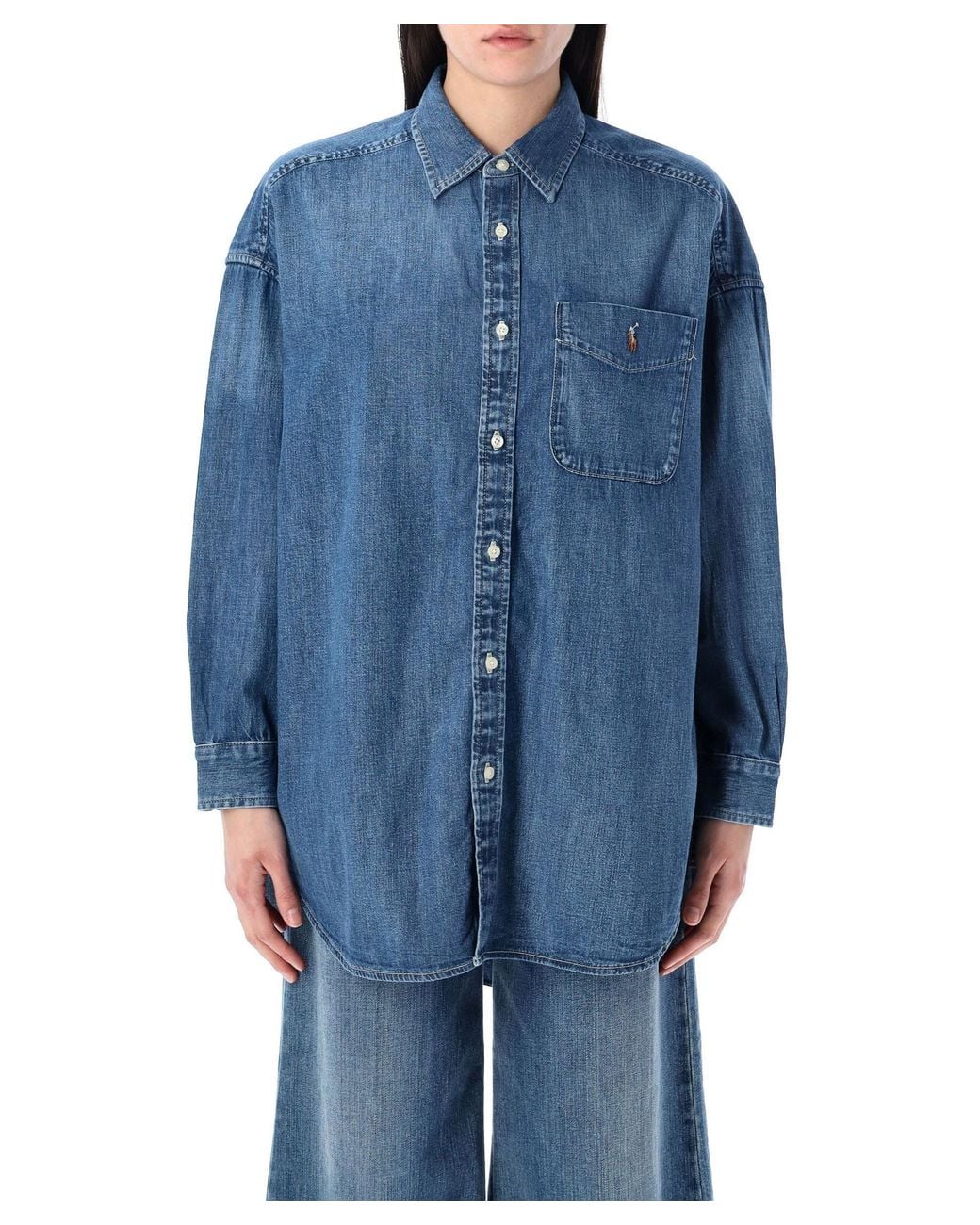 Polo Ralph Lauren Denim Overshirt in Blue | Lyst UK
