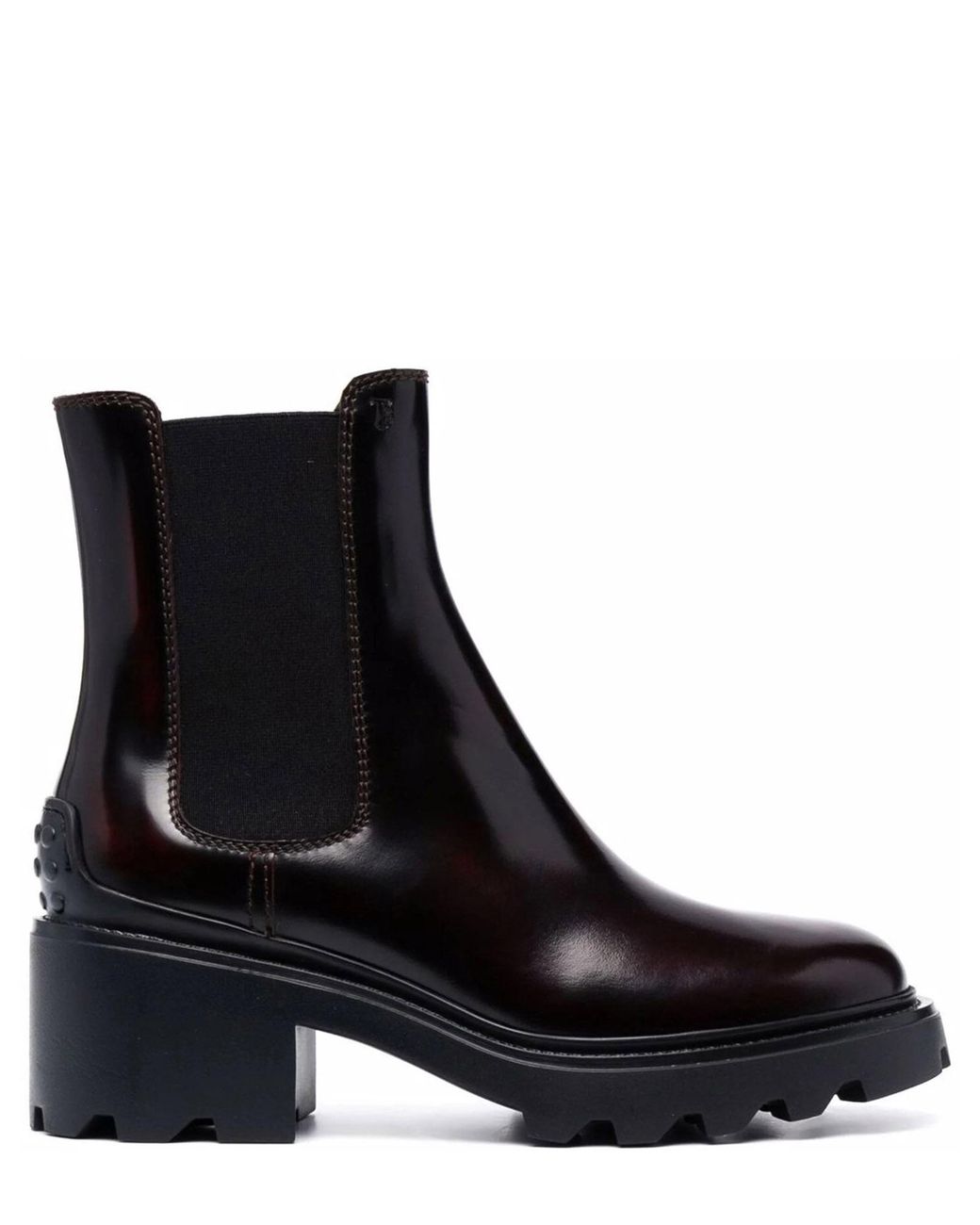 Tod's Chelsea Heeled Boots in Black | Lyst