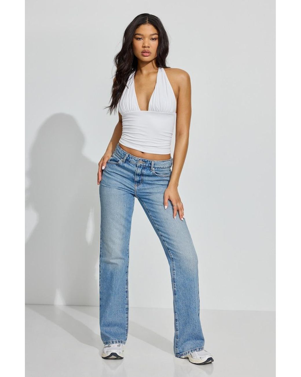 Garage Relaxed Straight Jeans in Blue | Lyst