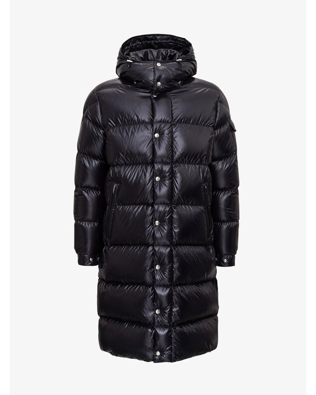Moncler Hanoverian Long Down Puffer Parka in Black for Men | Lyst