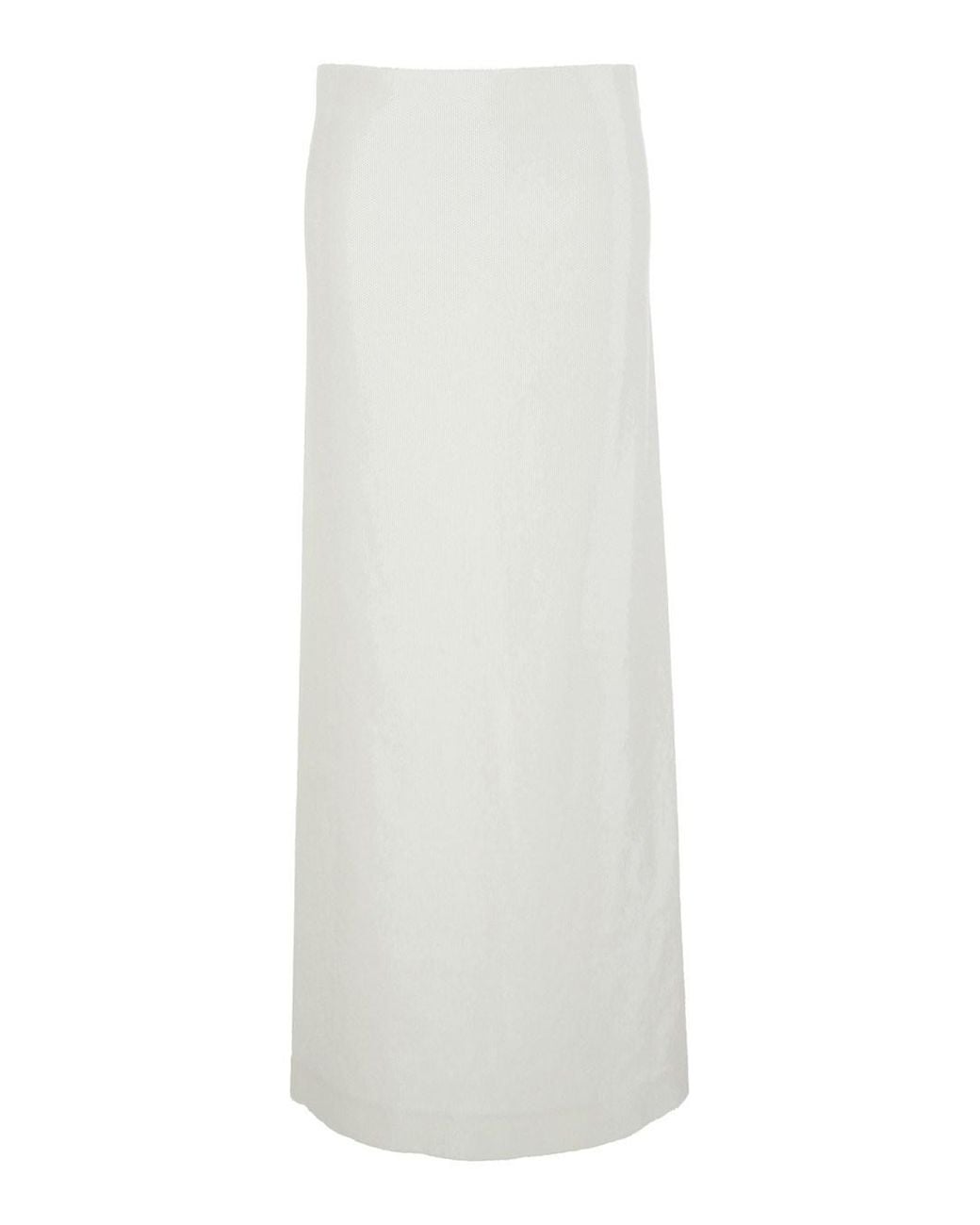 TOTEME Skirt With Hidden Zip Closure And Sequins in White | Lyst