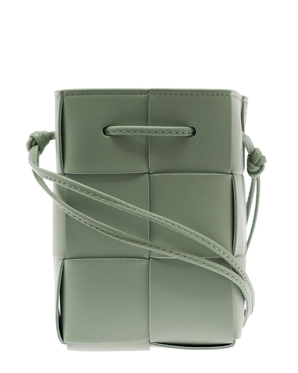 Bottega Veneta 'mini Cassette' Light Crossbody Bucket Bag In Intreccio ...