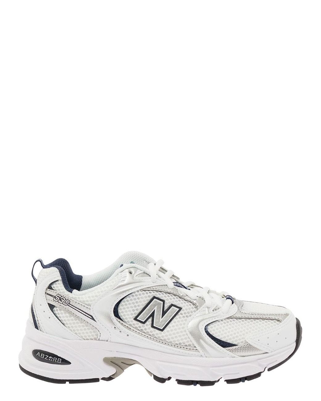 New Balance '530' And Low Top Sneakers With Logo Patch in White | Lyst