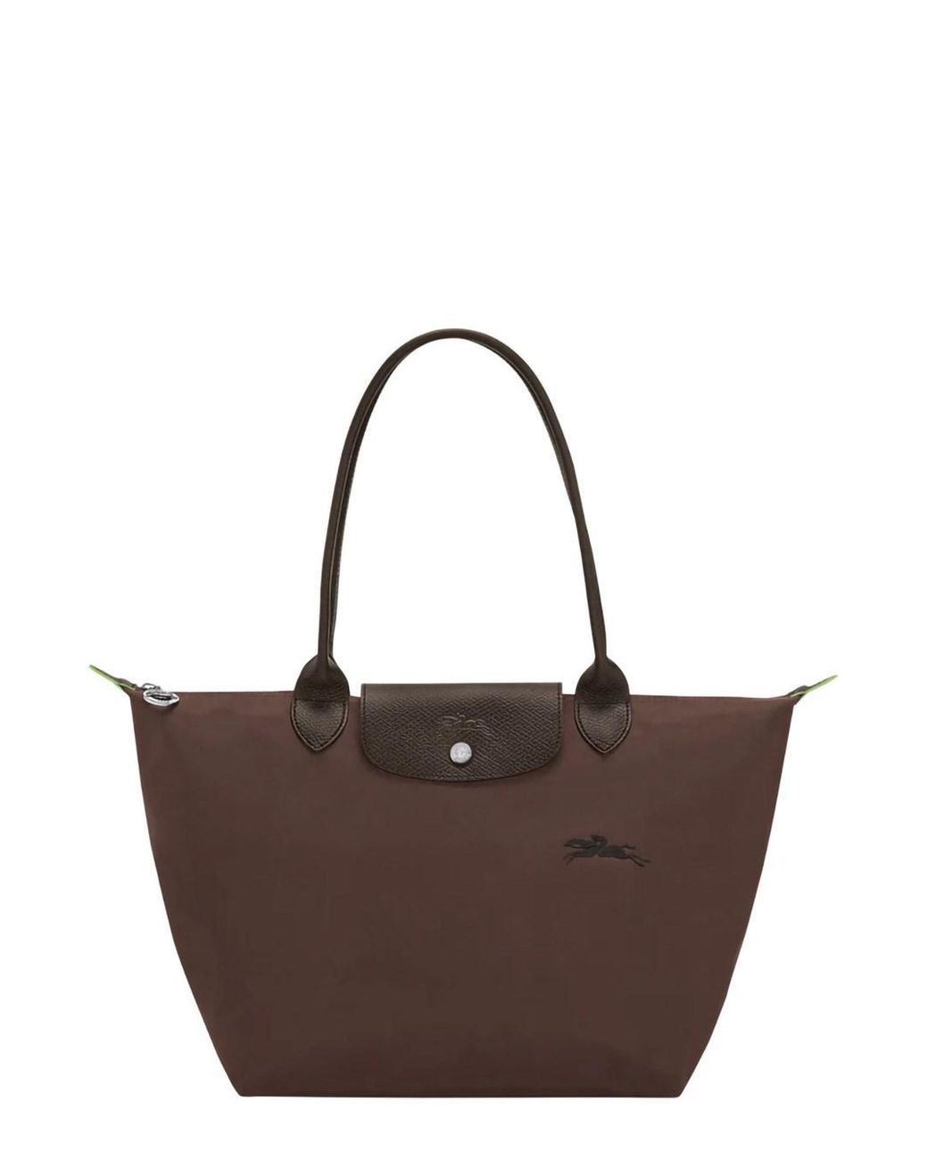 Longchamp 'M Le Pliage Original' Tote Bag With Embossed Logo in Brown ...