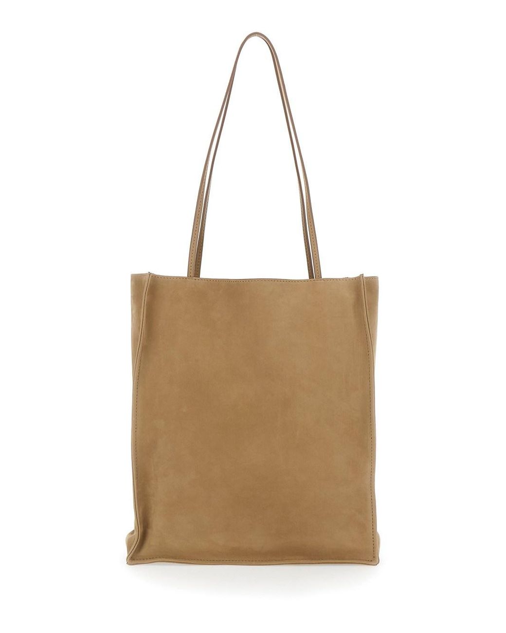 The Row 'To Go Large' Tote Bag With Two Top Handles in Natural | Lyst