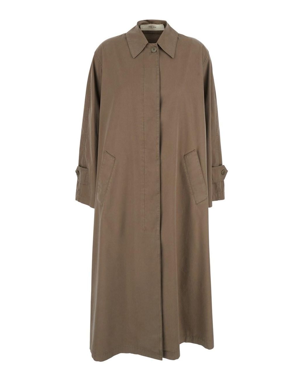 The Row 'Rocco' Trench Coat With Classic Collar And Front Concea in ...
