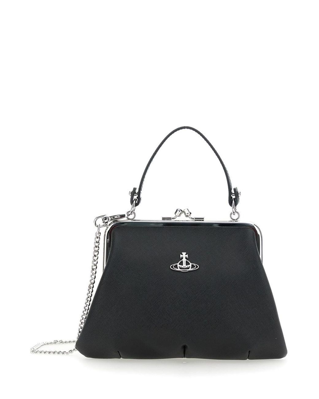 Vivienne Westwood 'Granny Frame' Handbag Wirh Orb Detail On The in Black | Lyst