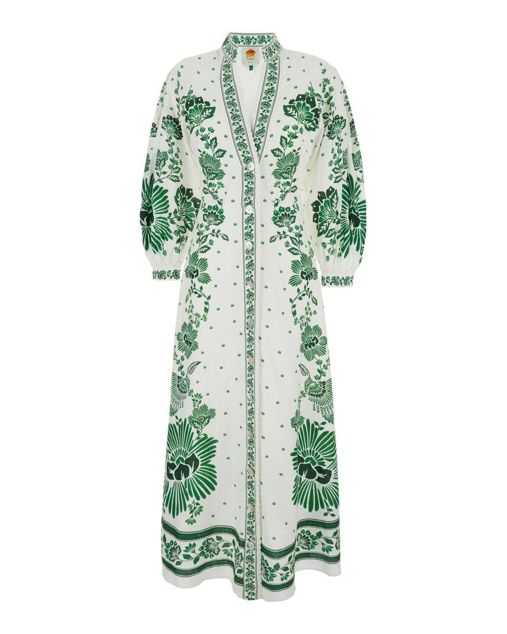 FARM Rio Maxi Dress With Forest Print in Green | Lyst
