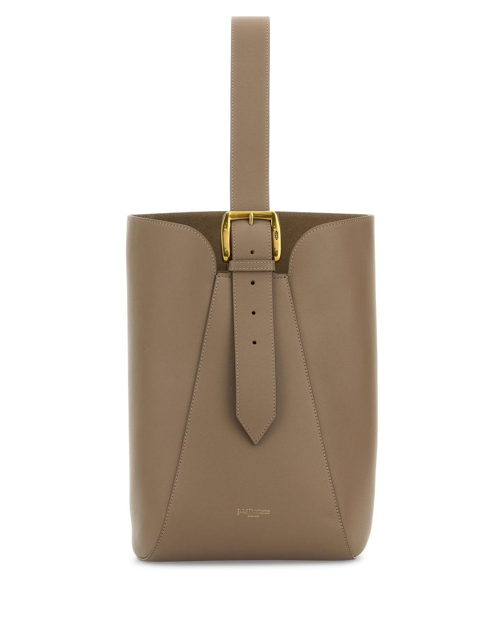 J&m Davidson Cappuccino Leather Quiver Bucket Bag in Natural | Lyst