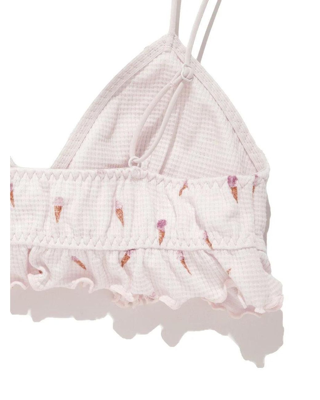gelato pique Ice Cream Waffle Bra & Underwear Set in White | Lyst