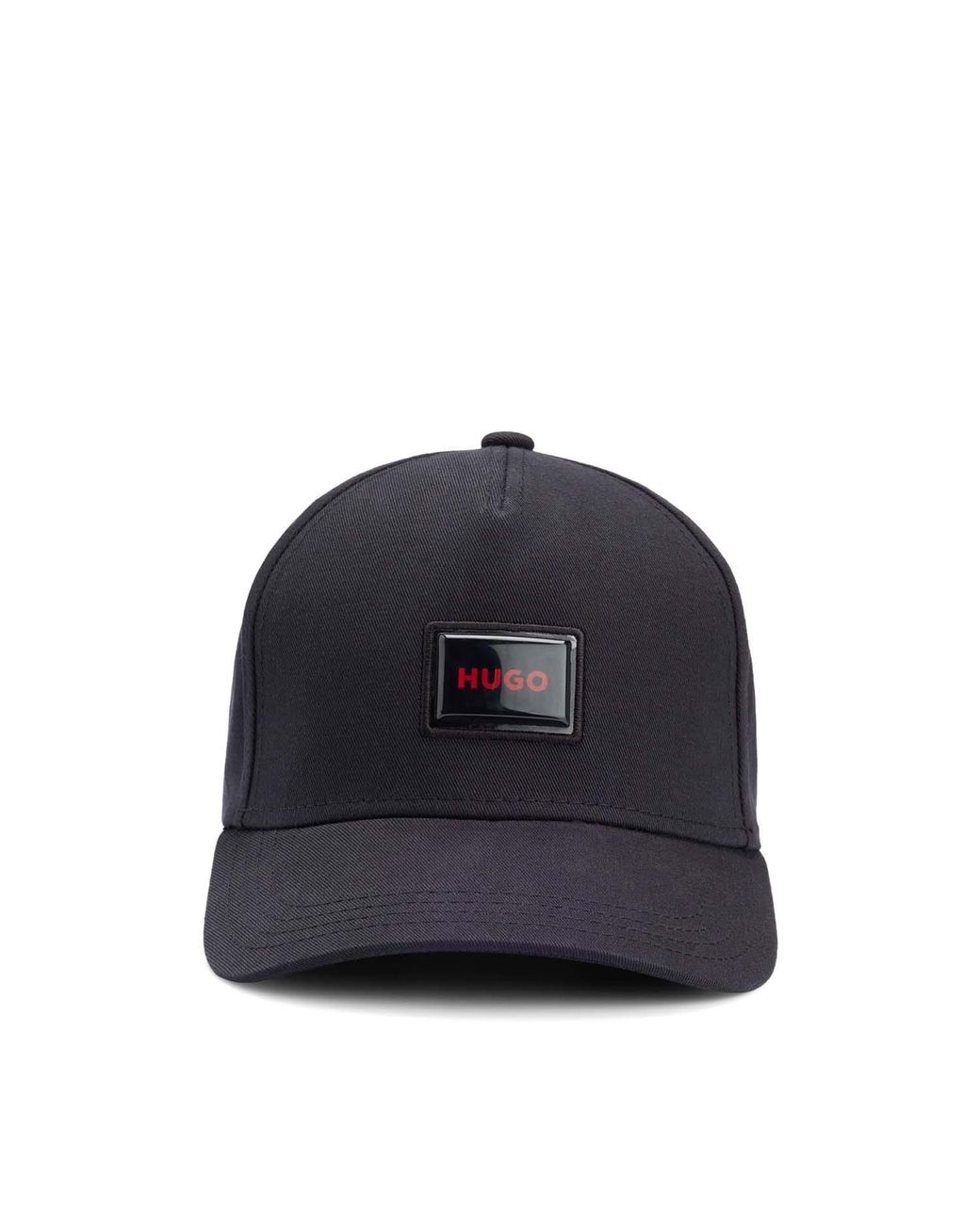 HUGO Logo Patch Cap in Blue for Men | Lyst UK
