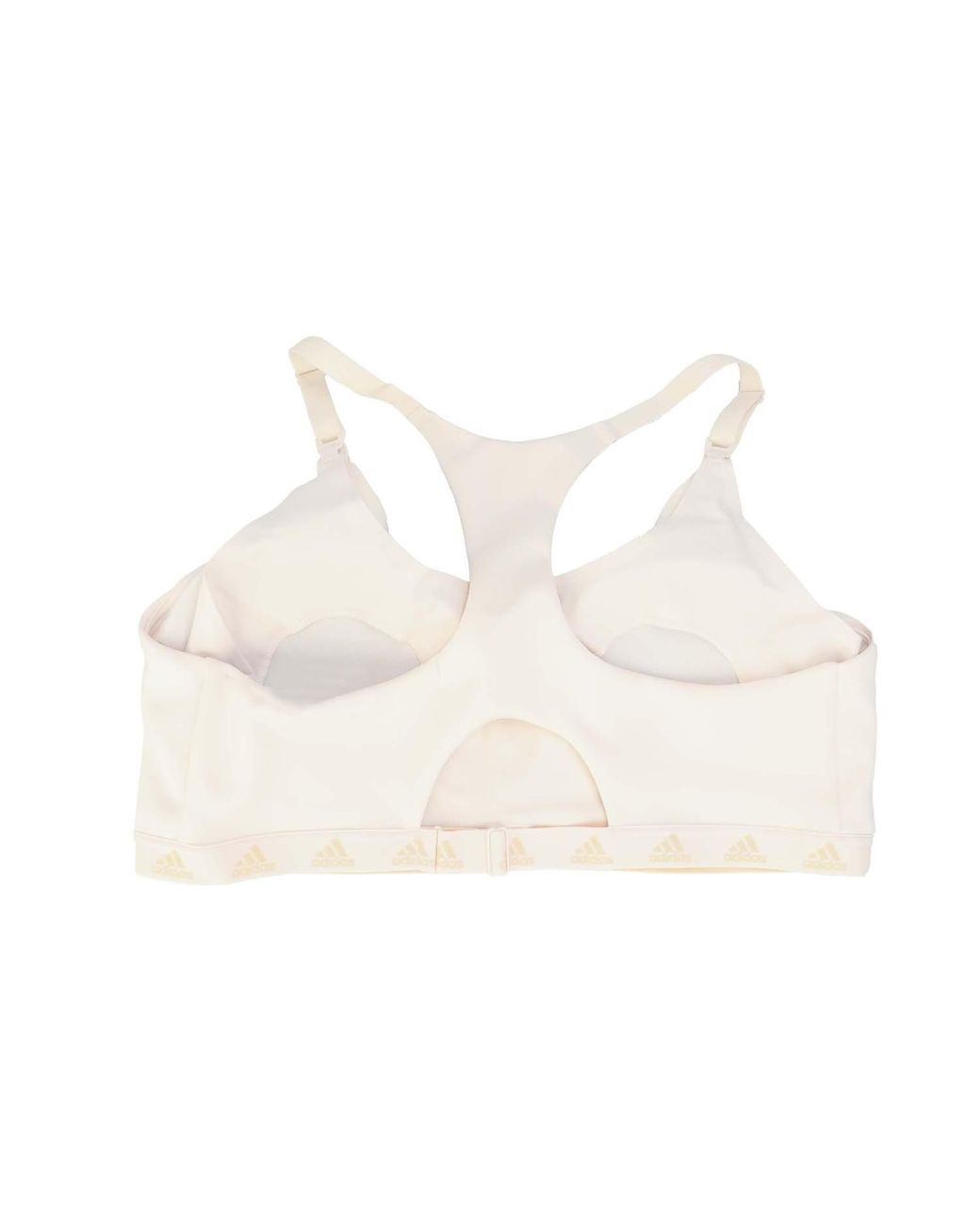 adidas Grow Positivity Light Support Nursing Bra in White | Lyst UK