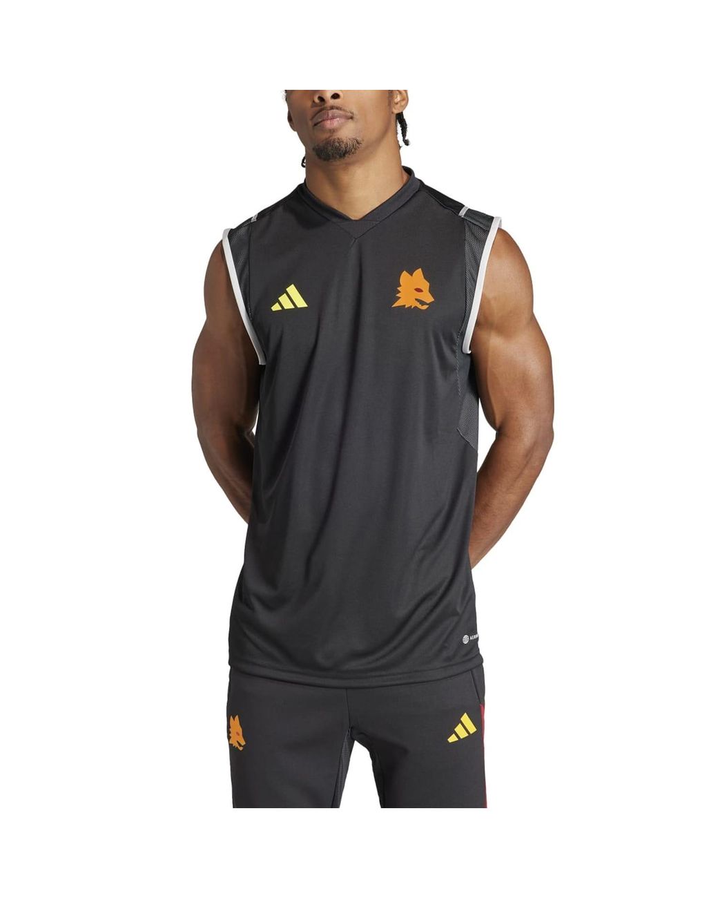 adidas Roma 2023/24 Training Vest in Black for Men | Lyst UK