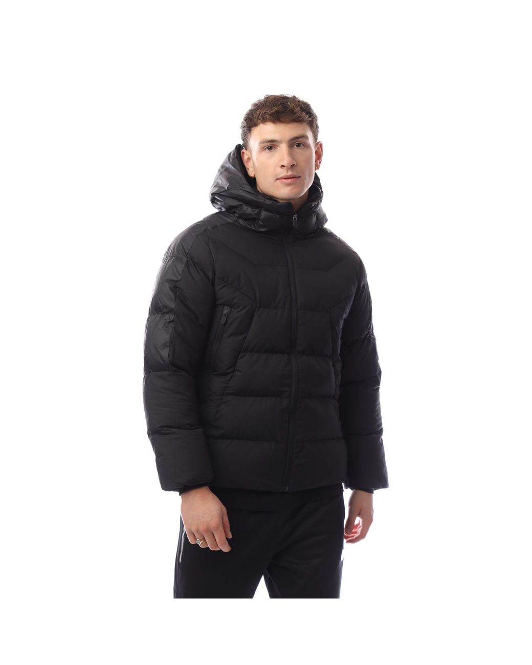 Cruyff Icarus Tech Puffer Jacket in Black for Men | Lyst UK