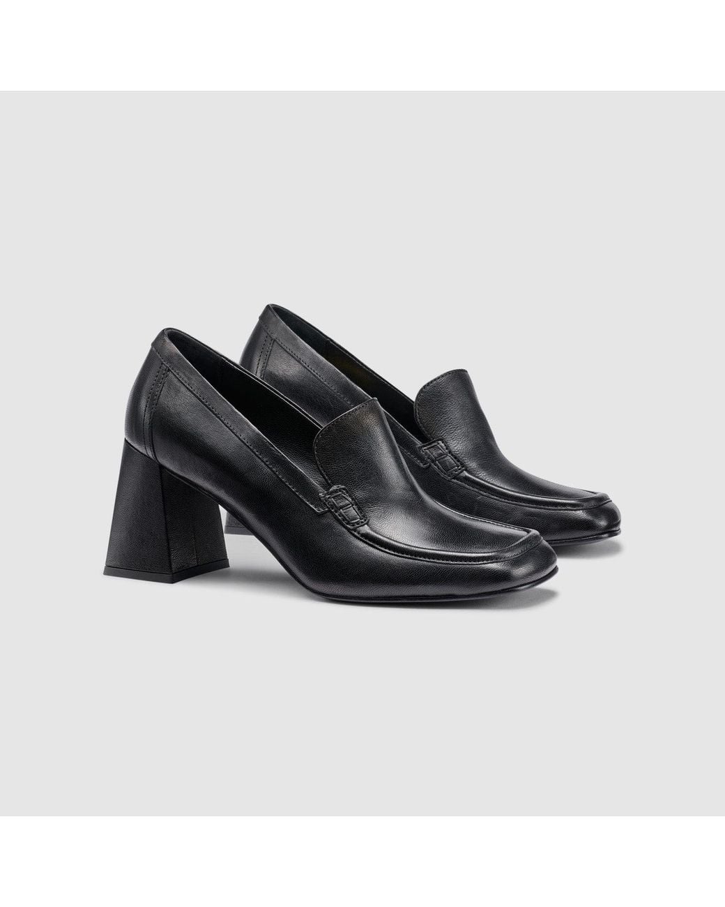 G.H. Bass & Co. Meredith Loafers Heels in Black | Lyst