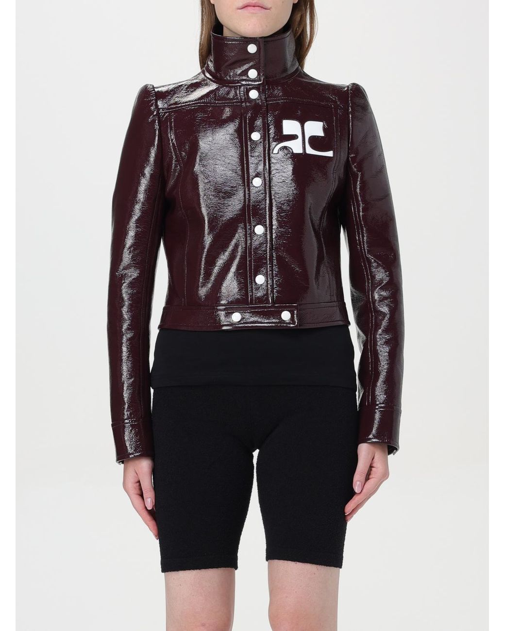 Courreges Reedition Vinyl Jacket in Red | Lyst