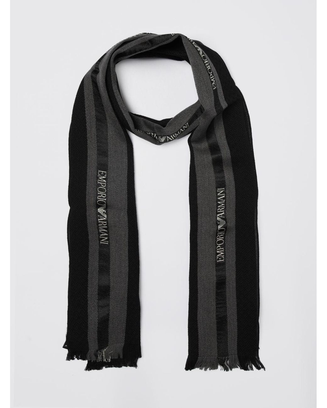 Emporio Armani Scarf in Black for Men | Lyst UK