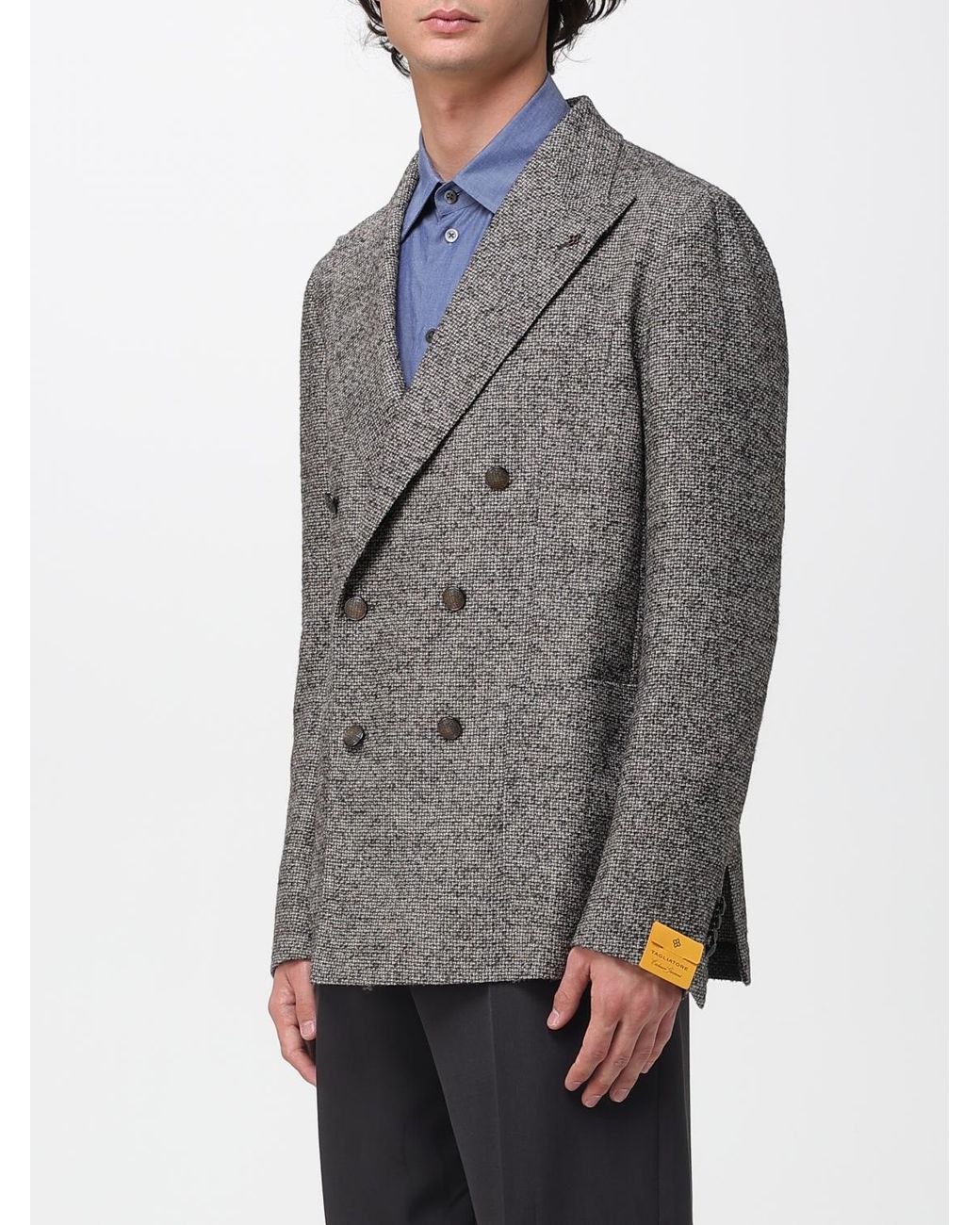 Tagliatore Blazer in Grey for Men | Lyst UK