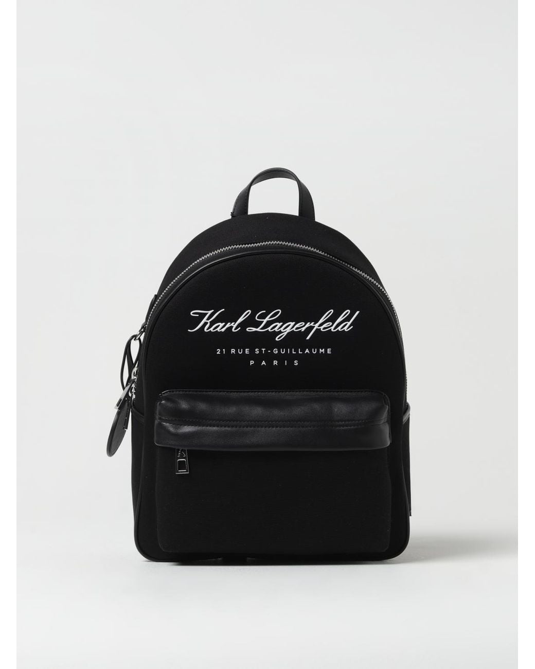 KARL LAGERFELD Backpack in Black | Lyst