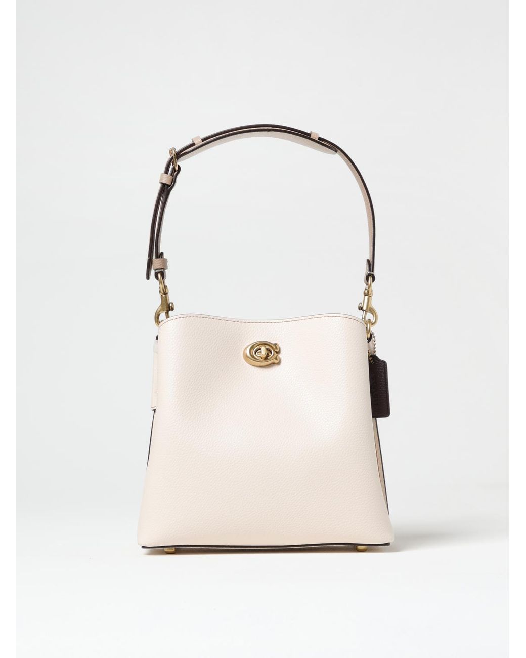 COACH Shoulder Bag in Natural | Lyst