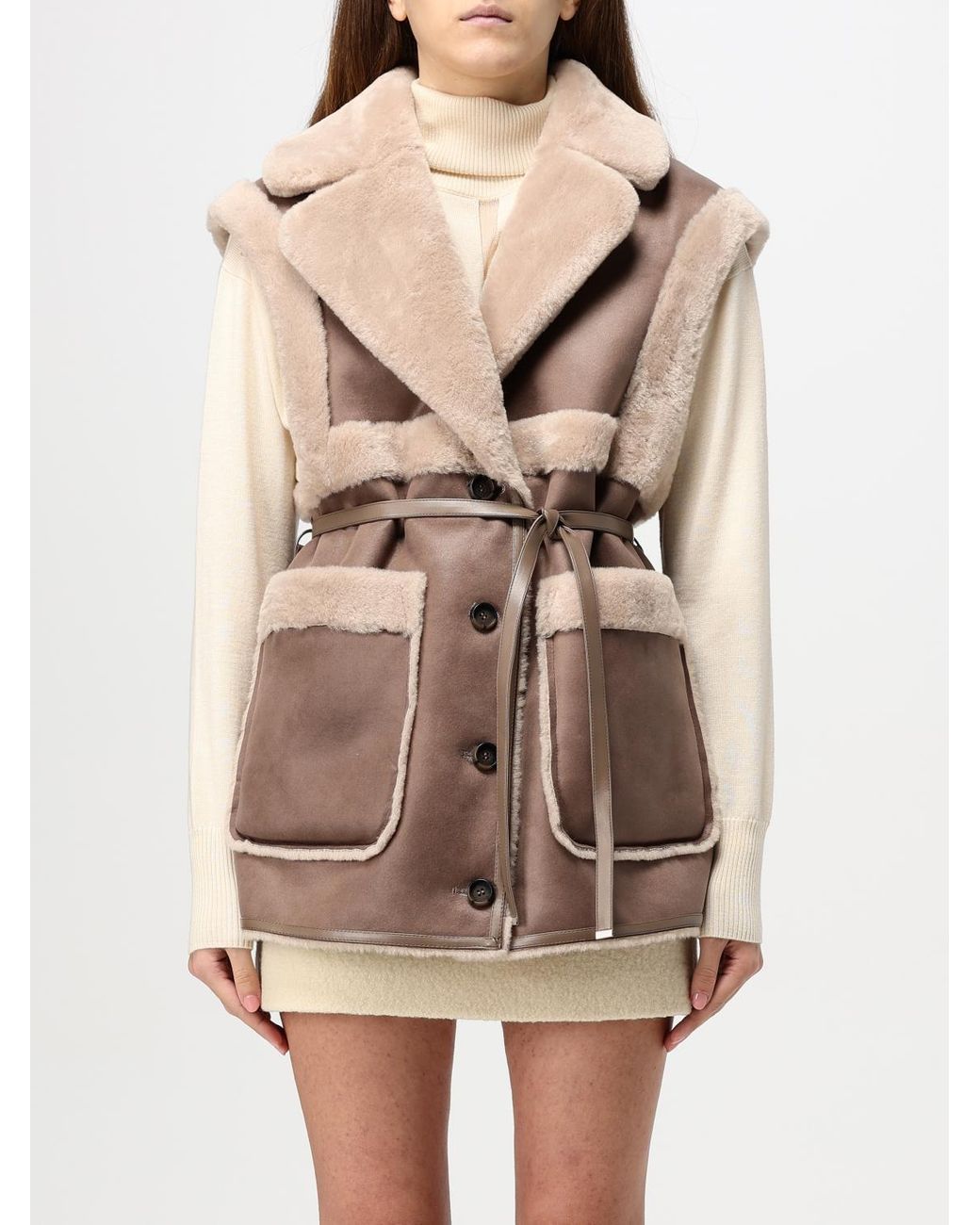 Urbancode Vest in Natural | Lyst