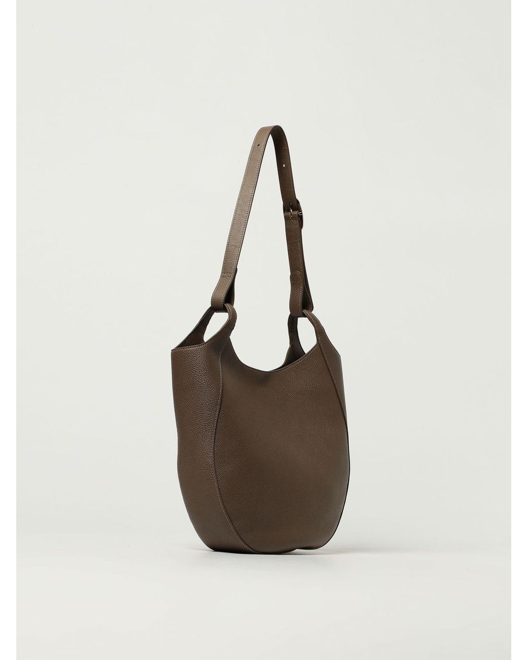 Longchamp Shoulder Bag in Natural | Lyst UK