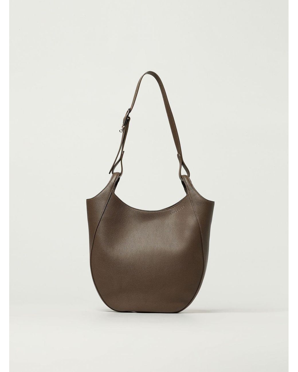 Longchamp Shoulder Bag in Natural | Lyst UK