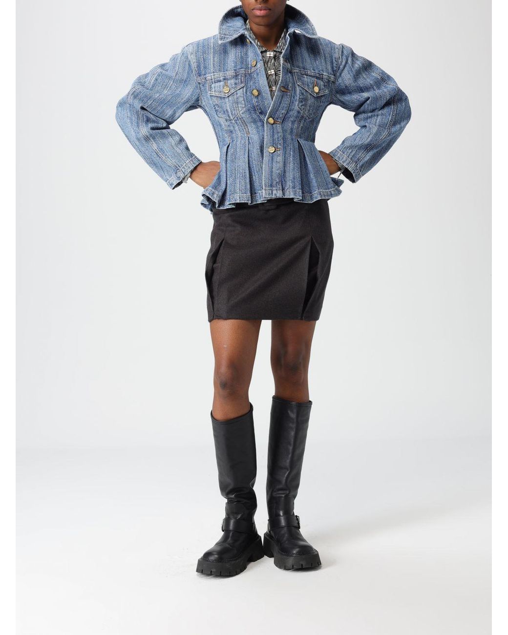 Ganni Jacket in Blue | Lyst UK