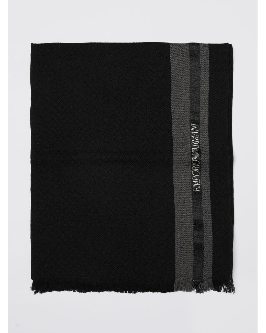 Emporio Armani Scarf in Black for Men | Lyst UK