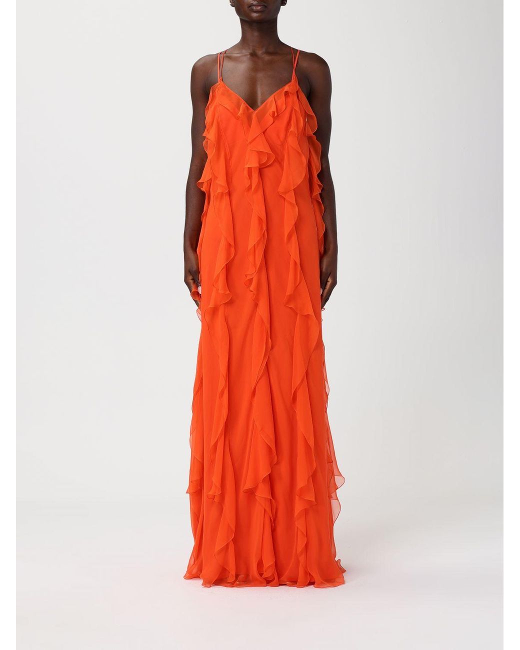 Alberta Ferretti Dress in Red | Lyst UK