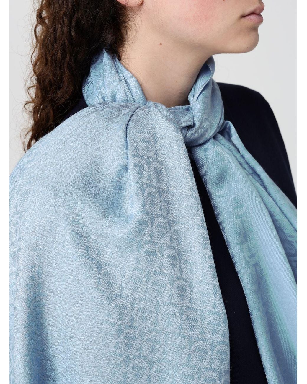 Ferragamo Scarf in Blue | Lyst Canada