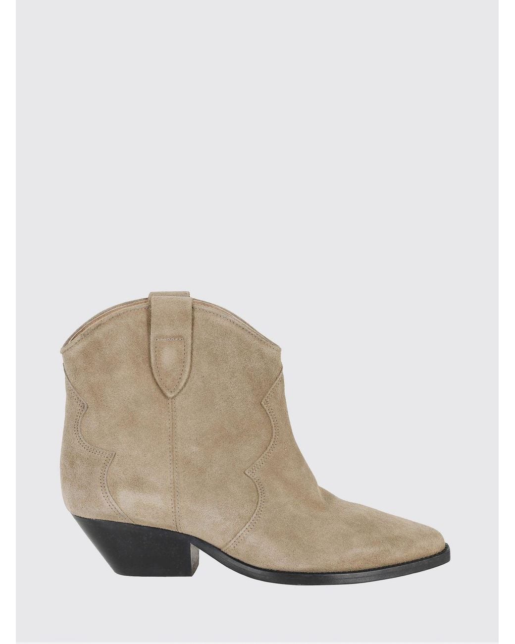 Isabel Marant Flat Ankle Boot in White | Lyst UK
