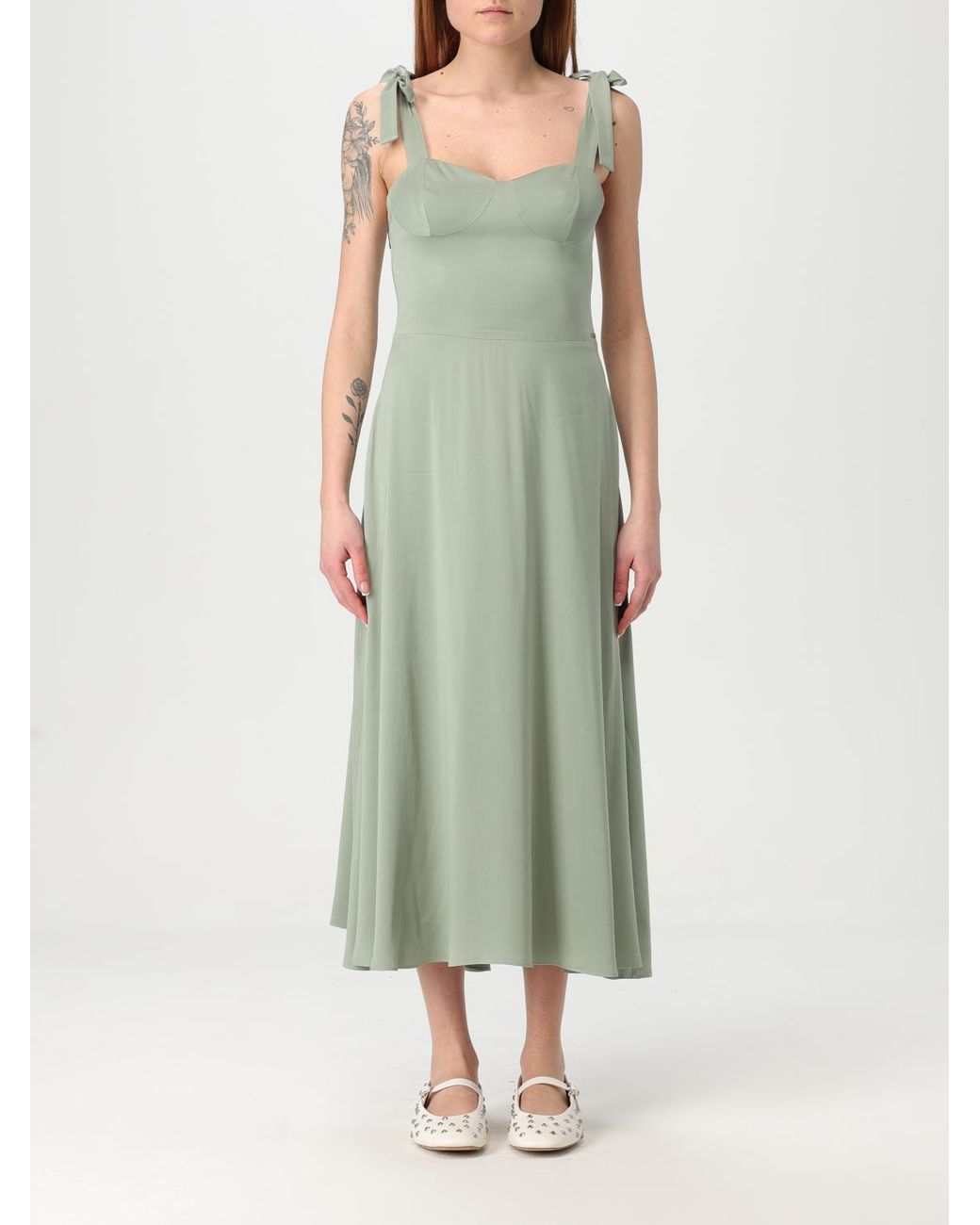 ARMANI EXCHANGE Dress in Green | Lyst UK