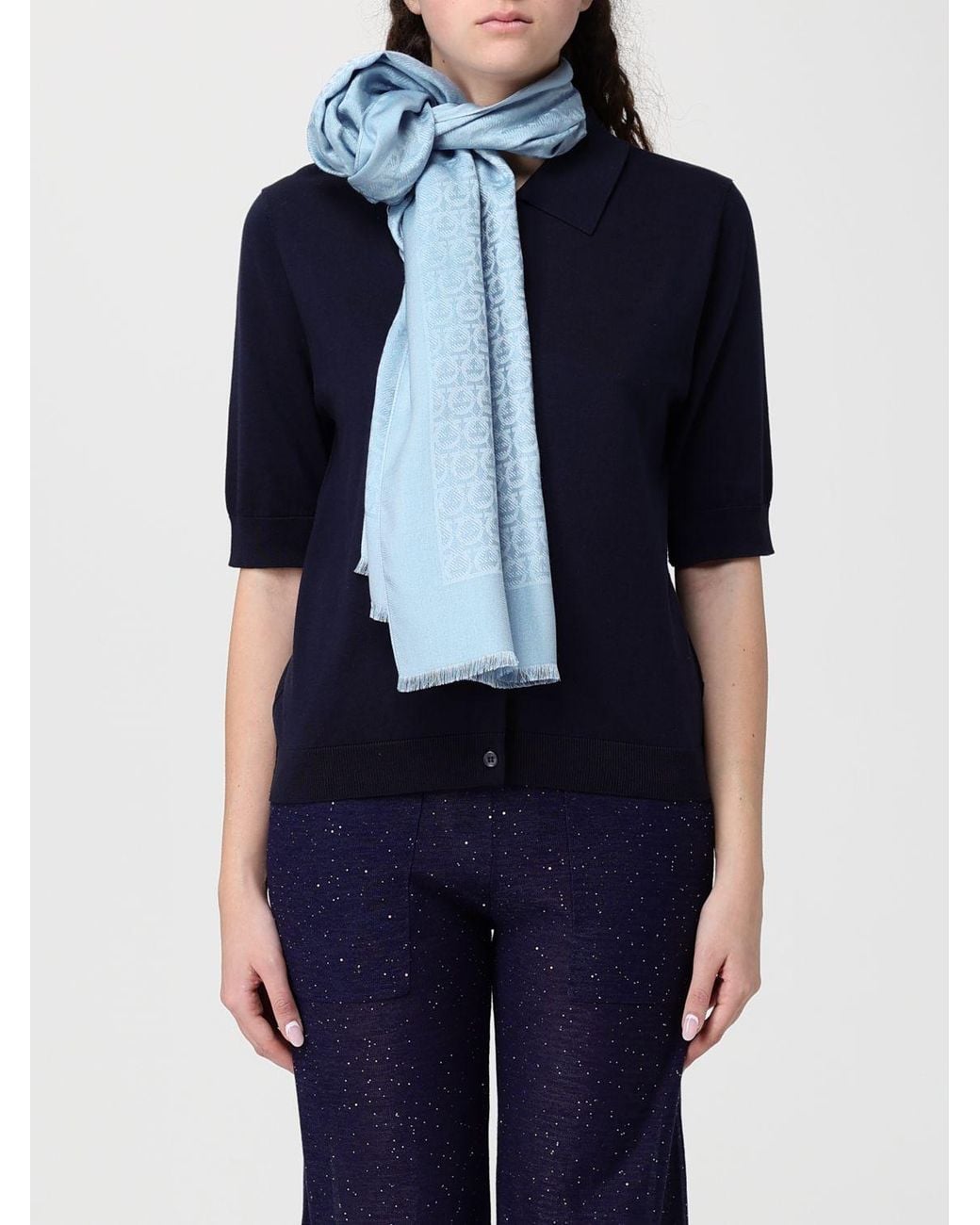 Ferragamo Scarf in Blue | Lyst Canada