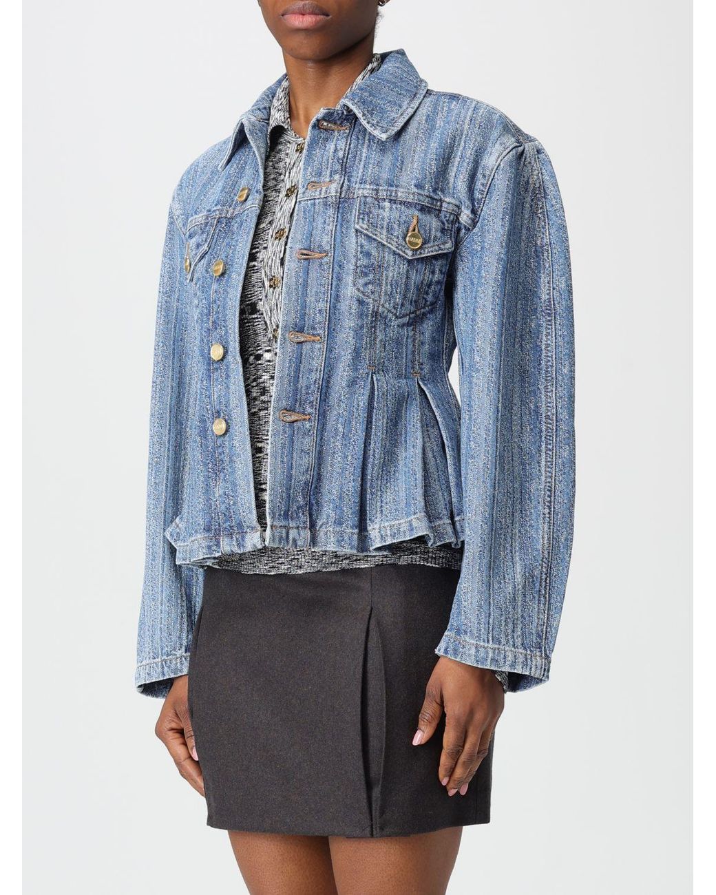 Ganni Jacket in Blue | Lyst UK