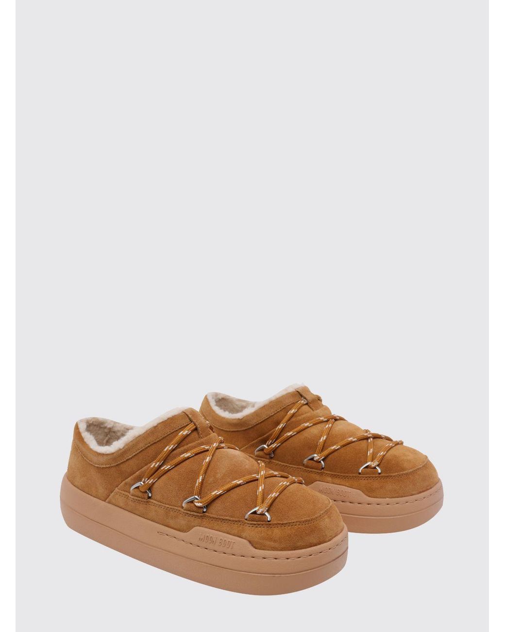 Moon Boot Wedge Shoes in Brown | Lyst UK