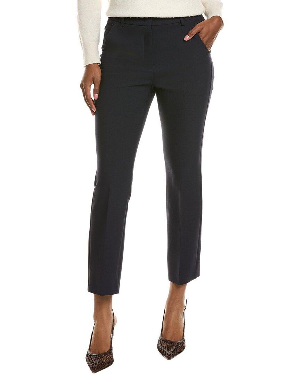 Weekend Max Mara Freda High-Rise Capri in Black | Lyst